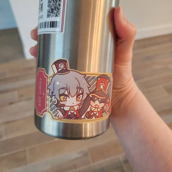 Honkai: Star Rail Astral Express Ticket Matte Gold Stickers / Water ...