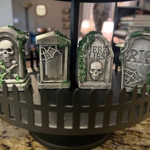 Miniature Tombstone Grave Stone for Cemetery or Haunted Diorama Scene ...