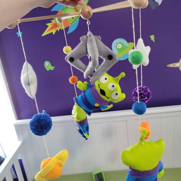 Toy Story Baby Mobile, Disney Pixar Aliens Mobile, Nursery Toy Story ...