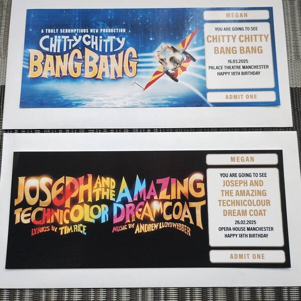 Personalised Scratch Reveal Boarding Pass Scratch off Surprise Boarding ...