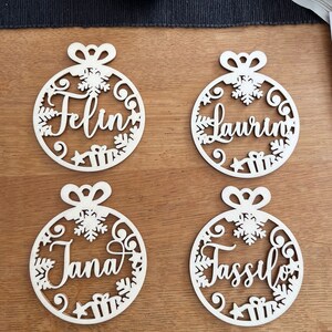 Custom Christmas Baubles With Name, CHRISTMAS Gift Tags, Christmas ...