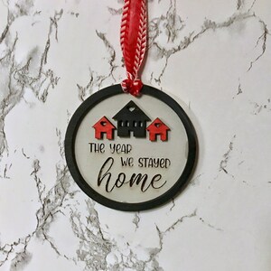 Digital File *SVG * PDF * the Year We Stayed Home Ornament - Etsy
