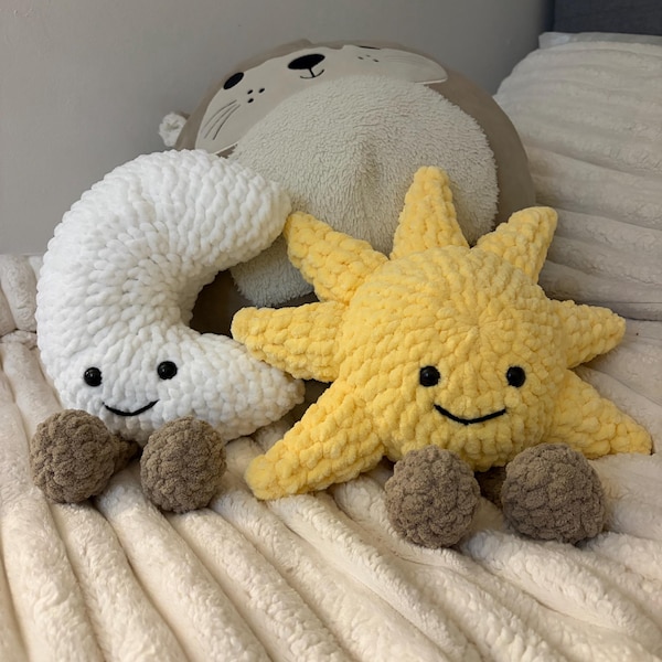 CROCHET PATTERN: Sun & Moon Jellycat Inspired Plushies - Etsy