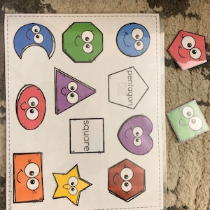 Shapes Activities Shapes Printables Preschool Printables | Etsy