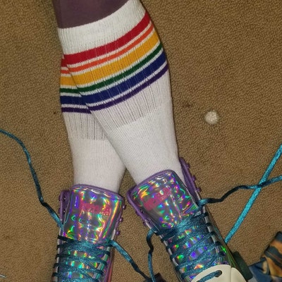 Toddler and Baby Rainbow Socks Rainbow Tube Socks Unisex Infant Socks ...