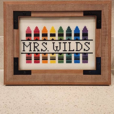 Custom Teacher Cross Stitch Pattern PLEASE READ DESCRIPTION - Etsy