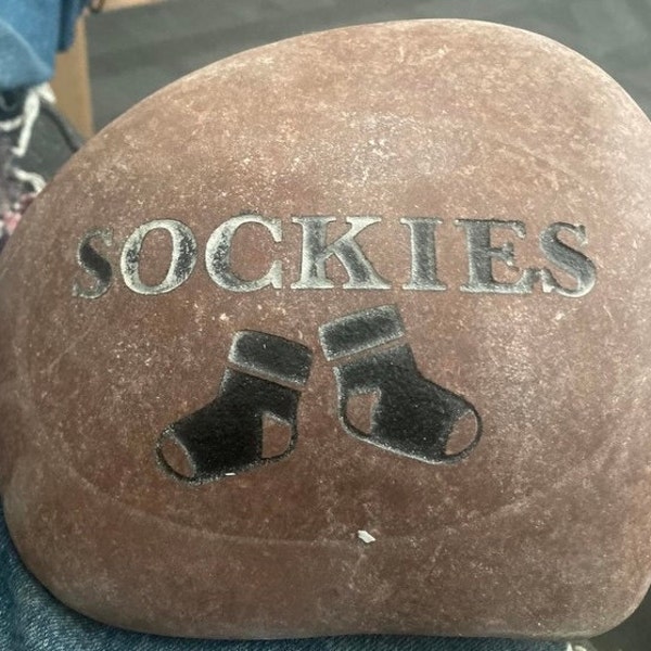 Family Tree Written in Stone Custom Carved River Rock Garden Decoration ...