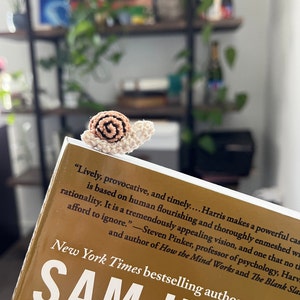 Snail Bookmark // Cottagecore Nature Crochet Bookmark READY TO SHIP - Etsy