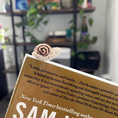 Snail Bookmark // Cottagecore Nature Crochet Bookmark READY TO SHIP - Etsy