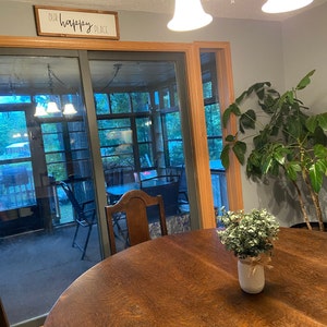 Our Happy Place Sign Framed Wooden Sign Home Decor Sign | Etsy