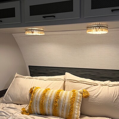 Maddie RV Light Cover for Camper Natural Beige, RV Accessory for Inside ...