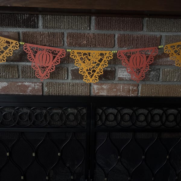 2 SVG Papel Picado Cutting Files Templates Thanksgiving Decor Cricut ...