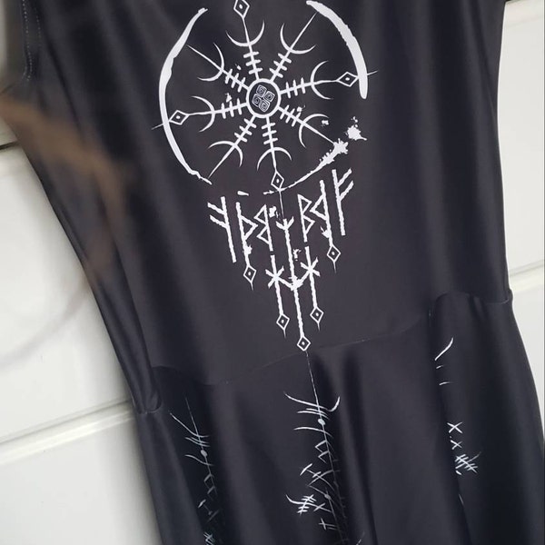 Norse Dreamcatcher Dress: Viking Runes Amulet, Pagan Clothing - Etsy