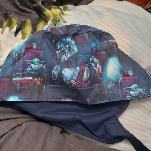 Men/women Surgical Scrub Cap Lined Super Mario Bros Mario and Luigi 100 ...