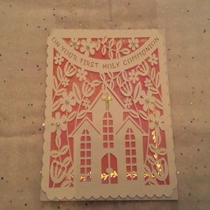 First Holy Communion Paper Cut Svg / Dxf / Eps Files and Pdf / Png ...