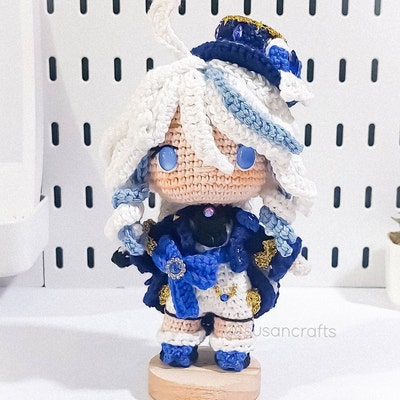 Crochet PDF Pattern: furina Chibi Amigurumi - Etsy