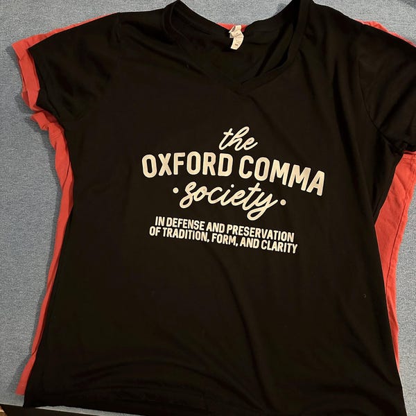 The Oxford Comma Society Shirt, Funny Grammar Shirt, English Teacher ...