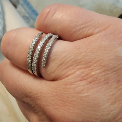 Squoval Diamond CZ Ring Dainty Cubic Zirconia Ring Oval - Etsy