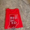 CUSTOMIZE Your State, Red for Ed T-shirt, I Wear Red for Ed Shirt ...