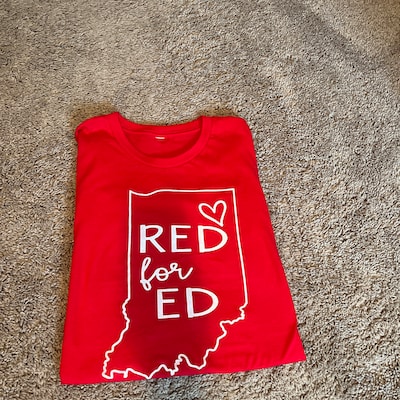CUSTOMIZE Your State, Red for Ed T-shirt, I Wear Red for Ed Shirt ...