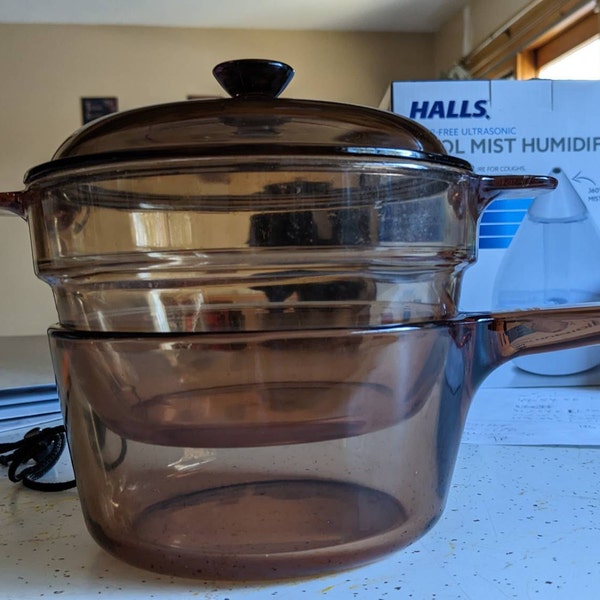 Vision Corning Usa 24 Oz Cranberry Covered Casserole Dish - Etsy