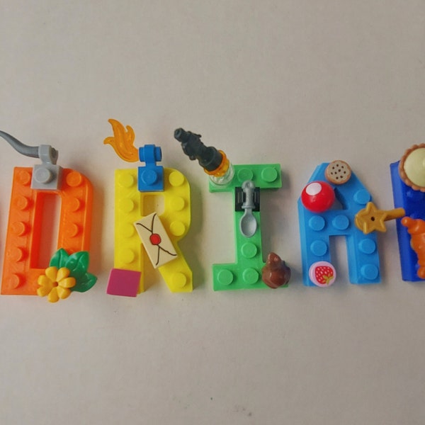 Kids Birthday Cake Name Sign | Tiny Brick Letters for Cake | Cake ...