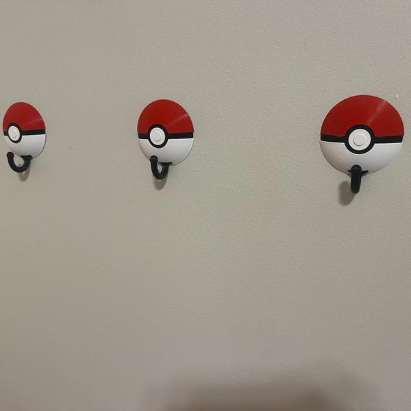 Pokeball Wall Hook - Etsy