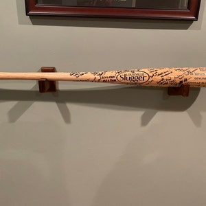 Horizontal Baseball Bat Holder Display Rack Cherry - Etsy