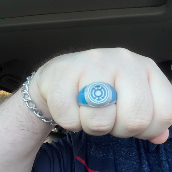 Anodized Yellow Fear Ring - Etsy