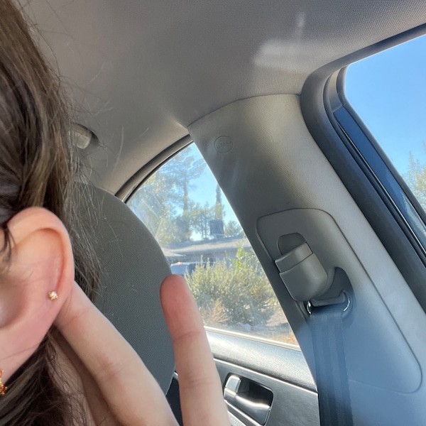 18g Dainty Starburst Piercing (single), Screw Ball End Piercing, 925 ...