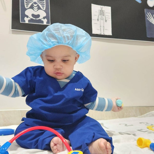 Personalized Monogrammed Kids' Scrubs, Child's Scrub Set,baby Scrubs ...