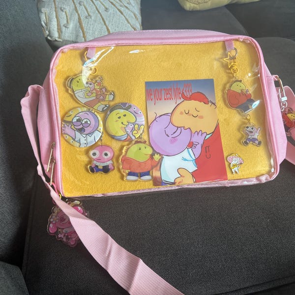 Multi-color Ita Bag Crossbody With Insert, Anime Ita Bag, Ita Messenger ...