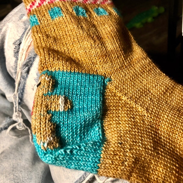 Gingerbread Dreams Sock Knitting Pattern - Digital Only - Etsy