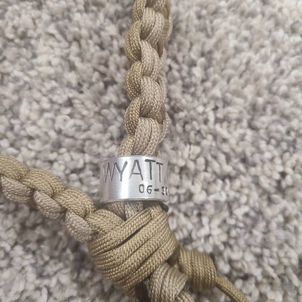 Custom Duck Band Style Ring- Hand Stamped Aluminum Ring- Personalized ...