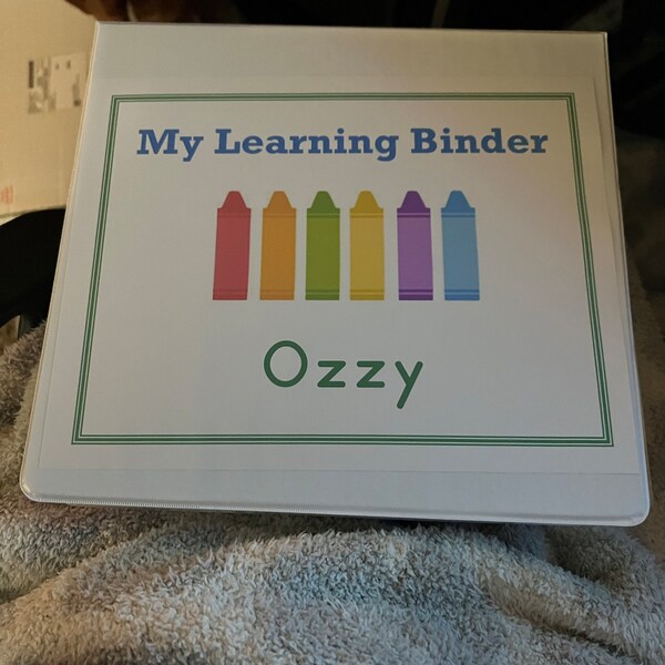 Pre-k Kindergarten Readiness Learning Binder Homeschool Activities for ...