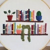 Bookshelf Embroidery PDF Pattern & Stitch Guide - Etsy Canada