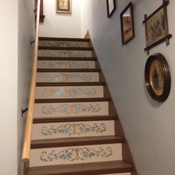 Staircase Stencil Westbury Stair Riser - Stencils for Classical Decor ...
