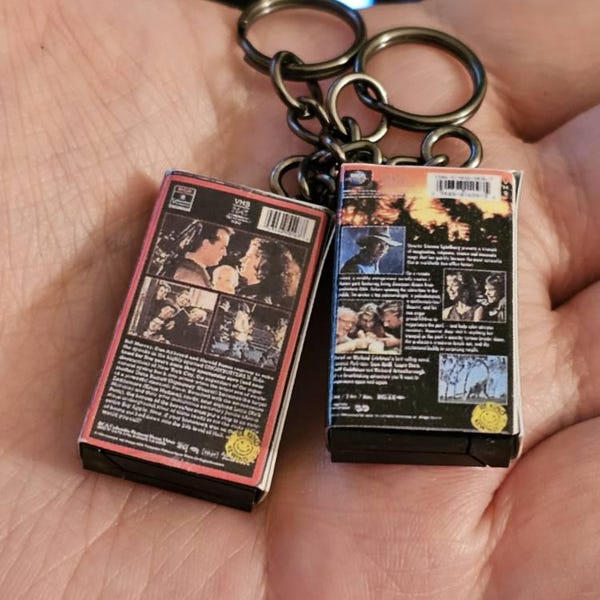 Miniature VHS Inspired Movie Keychain Charm Tons of Titles You Choose ...