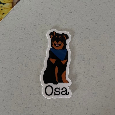Personalized Boston Terrier Dog Sticker // Custom // Gift for Dog Lover ...