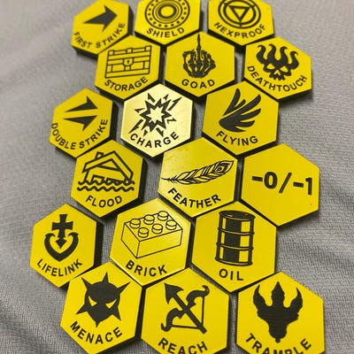 Magic the Gathering mtg Counters 13 Pieces Plastic Laser Engraved - Etsy