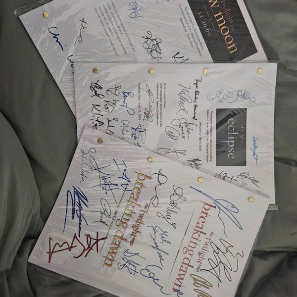 Once Upon a Time TV Script Screenplay With Signatures Autographs ...