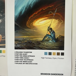 Stormlight Archives Poster Words of Radiance Vintage Poster / Cosmere ...