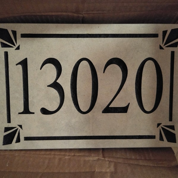 Address Stone With Fluer De Lis Border - Etsy