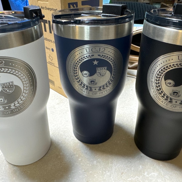 20 Oz. RTIC TUMBLER Personalized With Laser Engraved Name Phrase or ...