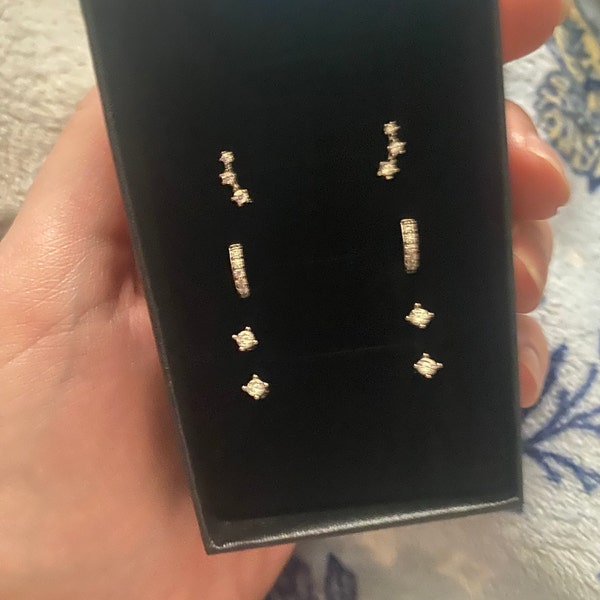 Dainty Everyday Ear Stack Set • Gift for Her • Bridesmaid Gift ...