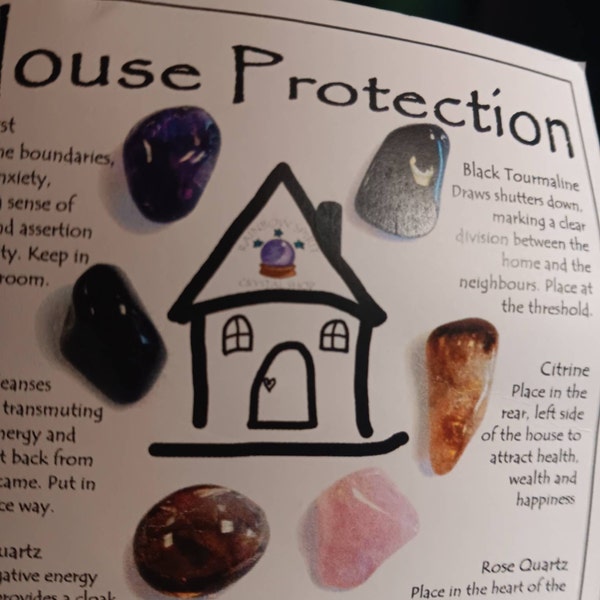 House Home Protection Crystal Set - Etsy