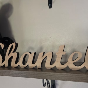 Custom Laser Cut Stand up or Hanging Sign Classic Script Unfinished - Etsy