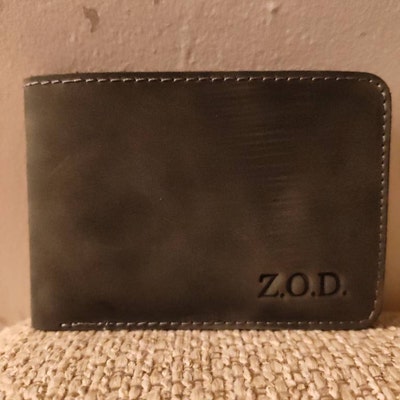 Minimalist Bifold Wallet, Leather Cards Wallet, Groomsmen Wallet ...