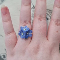 Porcelain Forget Me Not Pin Brooch/wedding Brooch/ Blue Flower Brooch ...