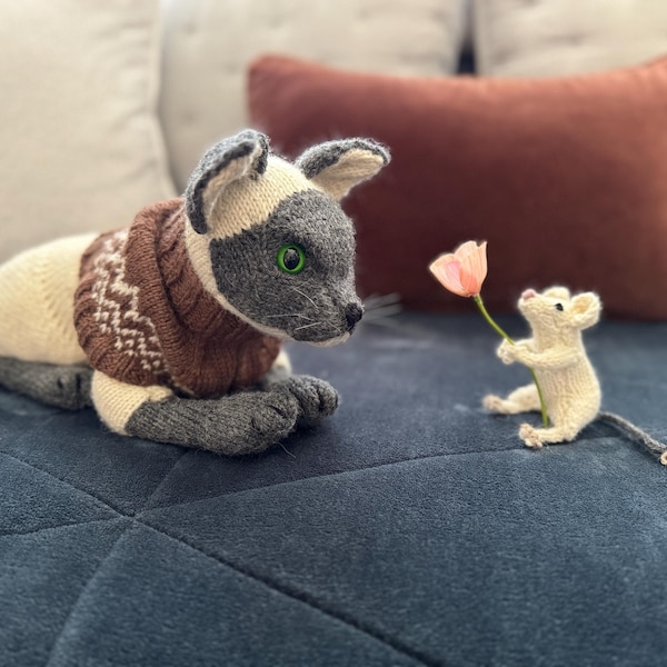 KNITTING PATTERN - White Mouse - Etsy